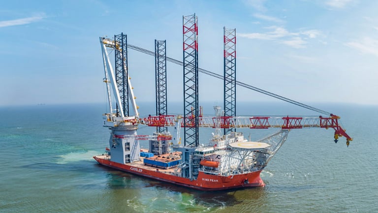Cadeler's Wind Peak: New Jackup Vessel with 2,500-Tonne Crane Capacity ...