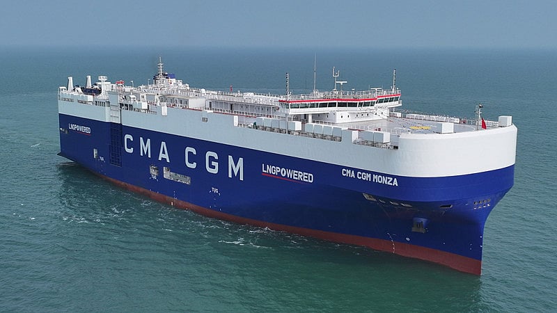 CMA CGM Receives New Hybrid Car Carrier CMA CGM Monza from China ...