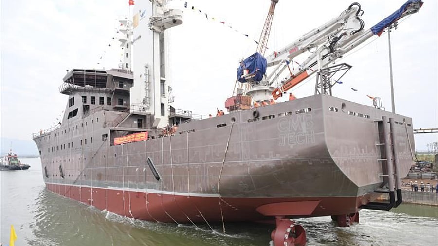 Vietnamese yard launches Windcat Offshore's newest hydrogen-powered CSOV