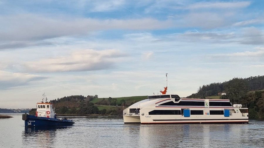 Spanish yard launches Transtejo and Soflusa's newest electric ferry