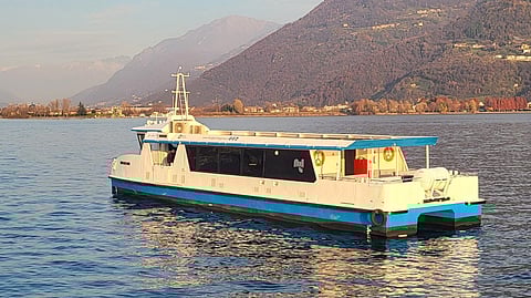 Two new alpine lake electric solar ferries delivered by Ostseestaal ...