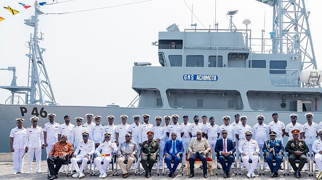 Ghana commissions naval base and country's largest locally-built ship