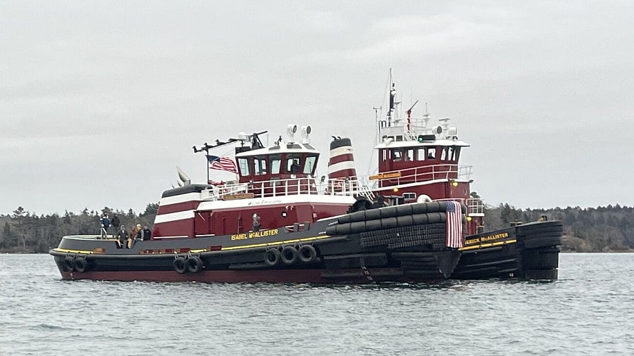 McAllister Towing's newest East Coast harbour tug floated out