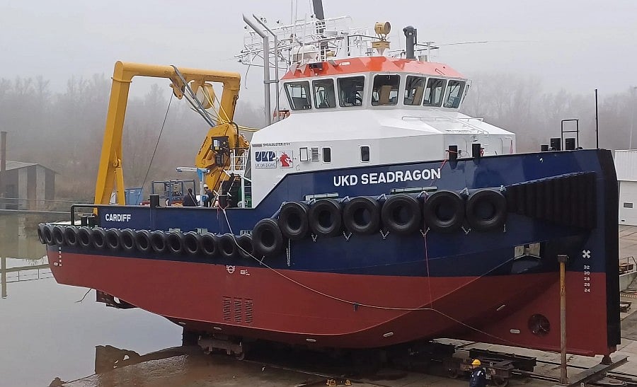 UK Dredging christens new dredging and support vessel