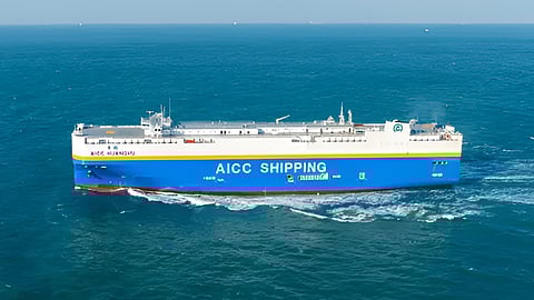 VESSEL REVIEW | AICC Huanghu – Dual-fuel car carrier delivered to China ...
