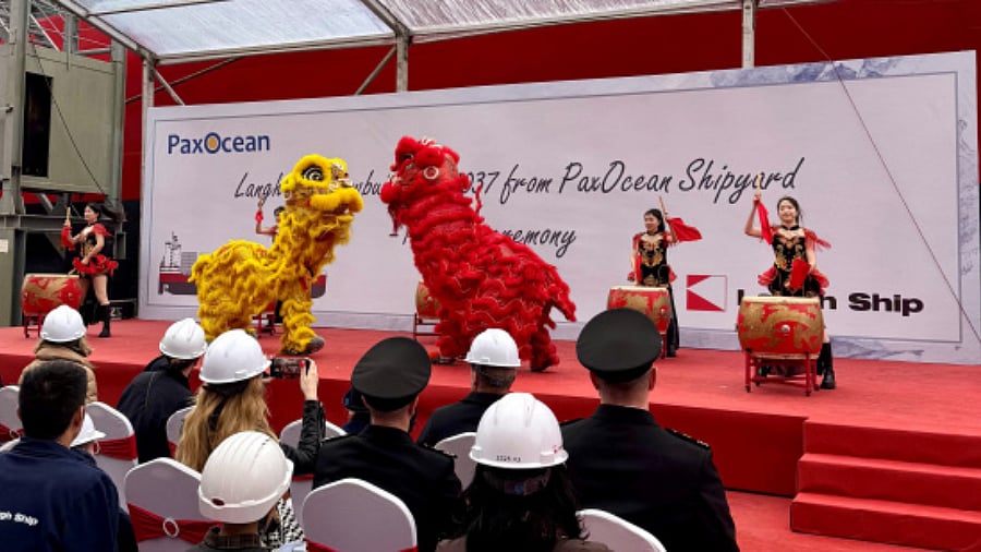 Langh Ship receives first vessel of new feeder containership series