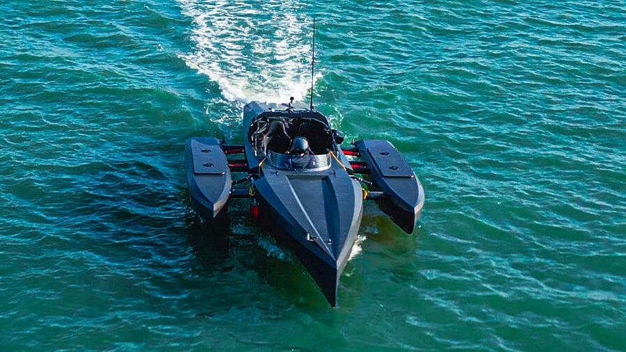 Chartwell Marine tests foiling fast ferry trimaran prototype