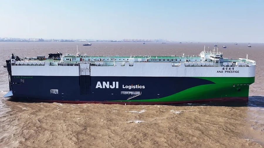 Anji Prestige – New car carrier with emissions reduction technology