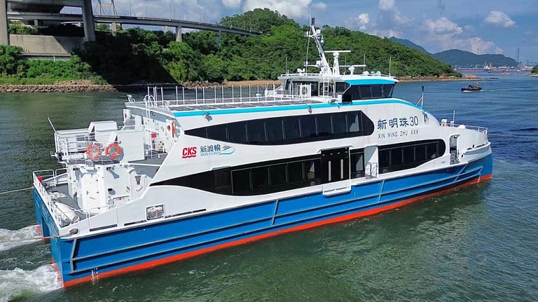VESSEL REVIEW | Xin Ming Zhu 30 – Fast commuter catamaran delivered to ...