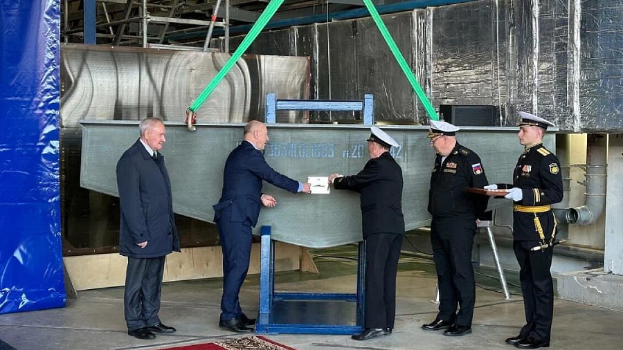 Keel laid for Russian Navy's 14th Alexandrit-class minesweeper