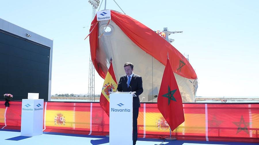 Royal Moroccan Navy's newest patrol vessel hits the water