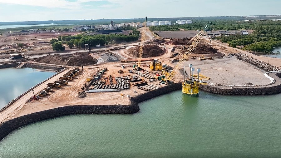 Darwin Ship Lift construction progresses with seawall work to begin