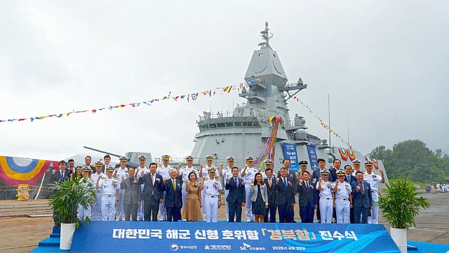 Republic of Korea Navy's second Chungnam-class frigate floated out