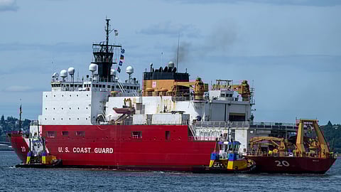 US Coast Guard icebreaker Healy departs for months-long Arctic deployment