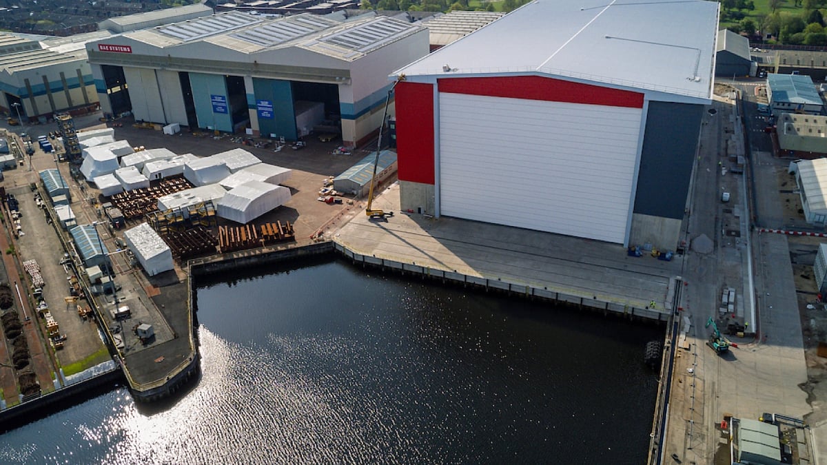 BAE Systems opens new shipbuilding hall in Glasgow