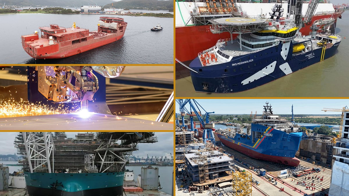 Cable layer construction, walk-to-work vessel delivery to Norway and more