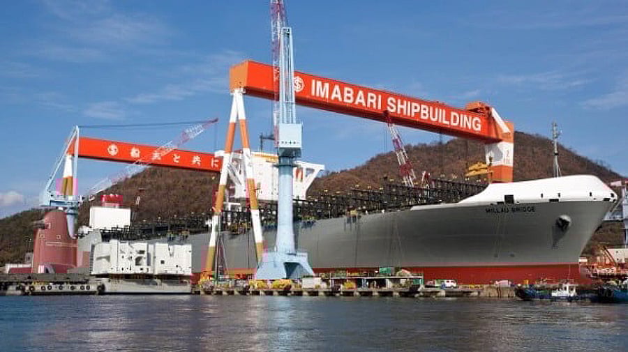 Accident leaves seven yard workers injured at Japan's Imabari Shipbuilding