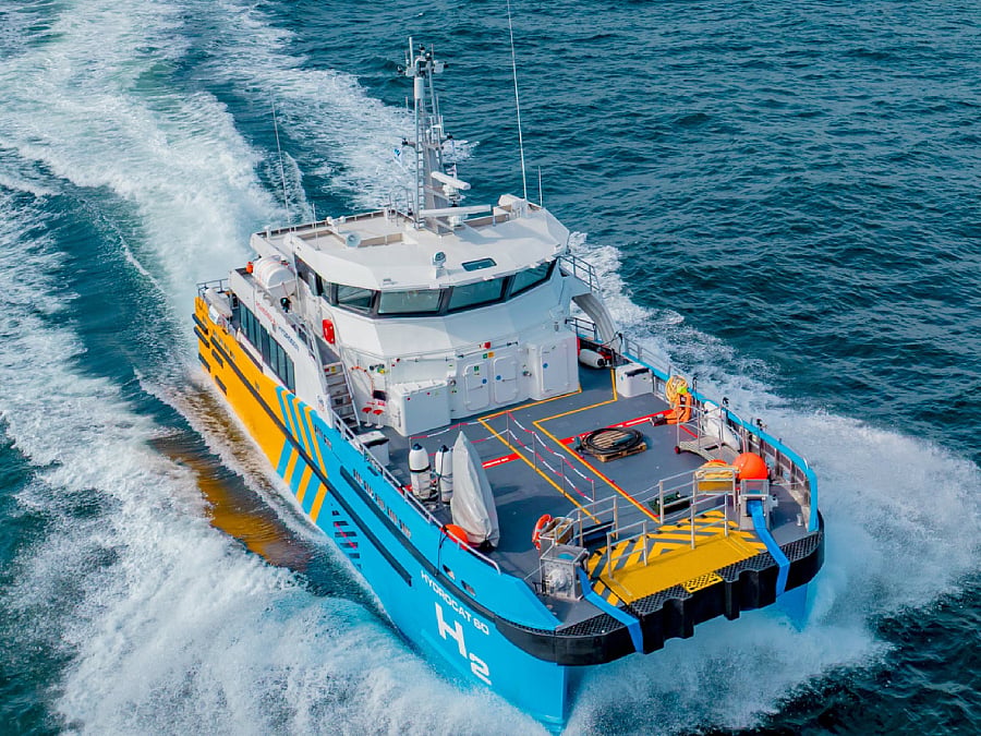 Hydrocat 60 – Hydrogen-powered fast crewboat enters service with ...