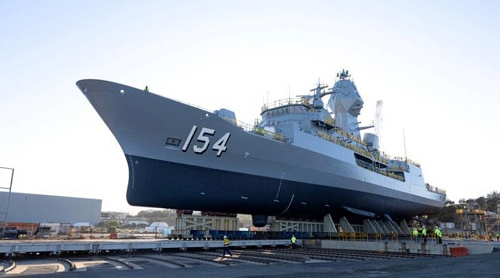 Australian Anzac-class frigate undocked after major capability upgrade