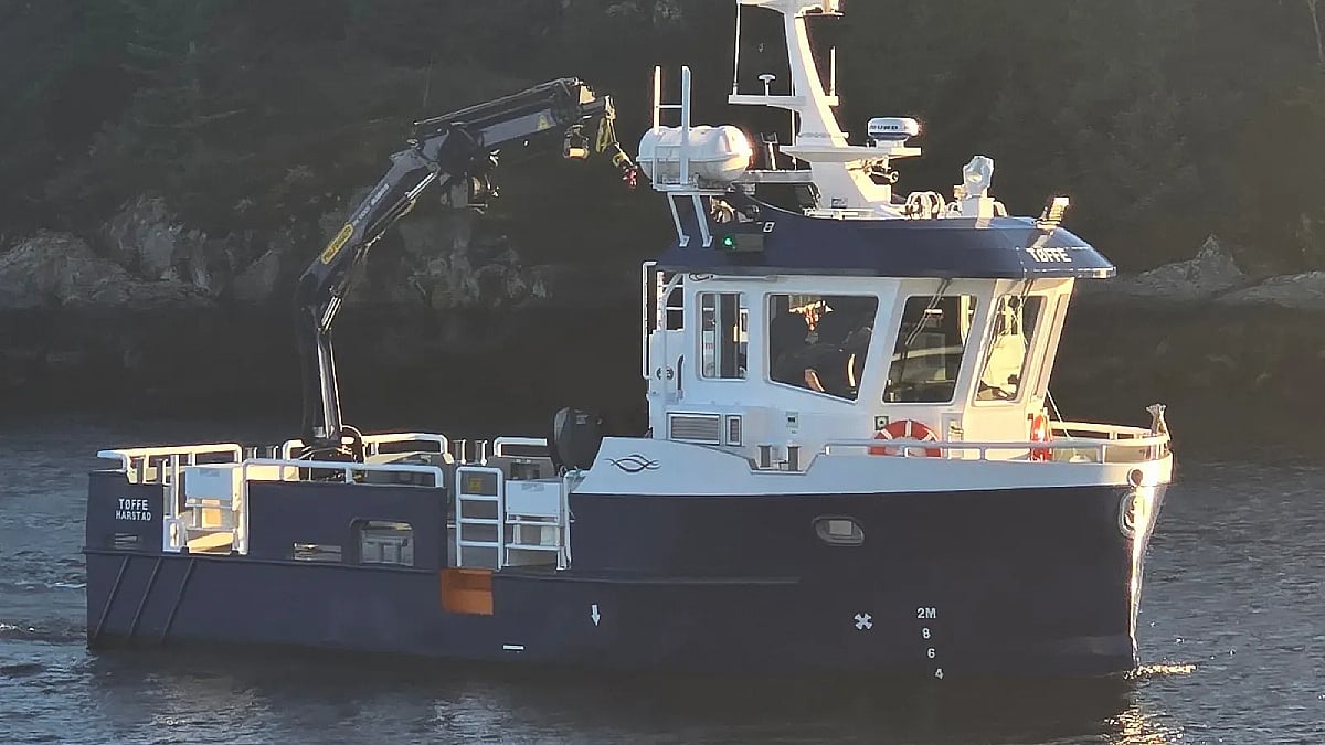Toffe – Compact aquaculture workboat for Norway's Kleiva Fiskefarm
