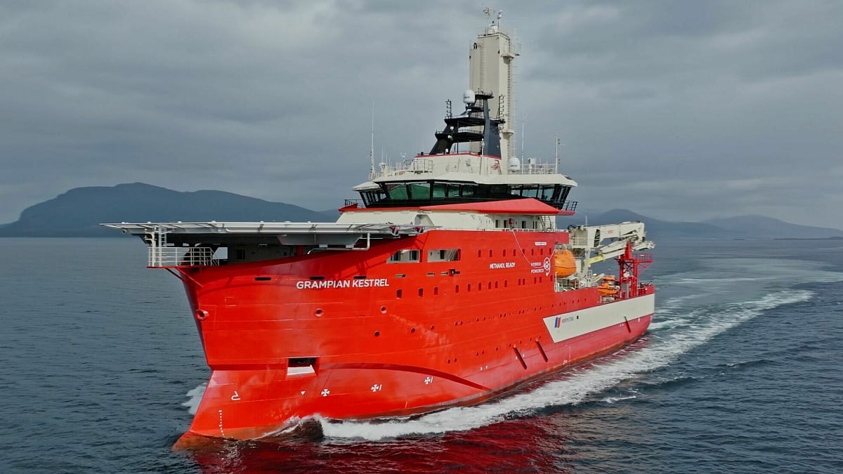 Grampian Kestrel – Hybrid CSOV built for North Sea wind farm support duties