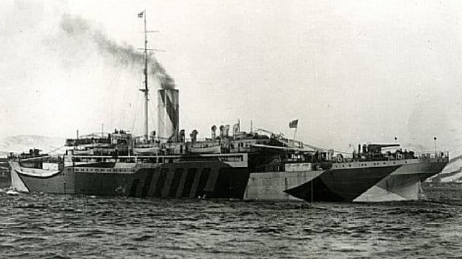 Wreck of WWI armed merchant cruiser located off Scotland