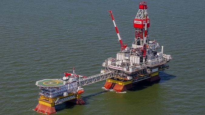 Ukraine drones hit Lukoil platform in Caspian Sea for the first time