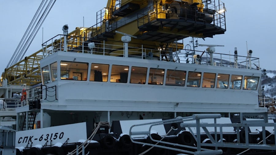 New ammunition-loading ship delivered to Russian Navy