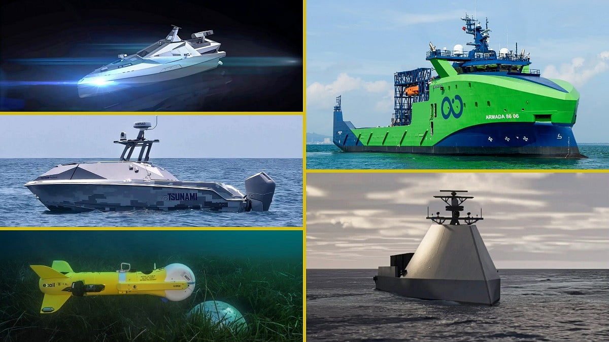 Large autonomous mothership, security USVs and more