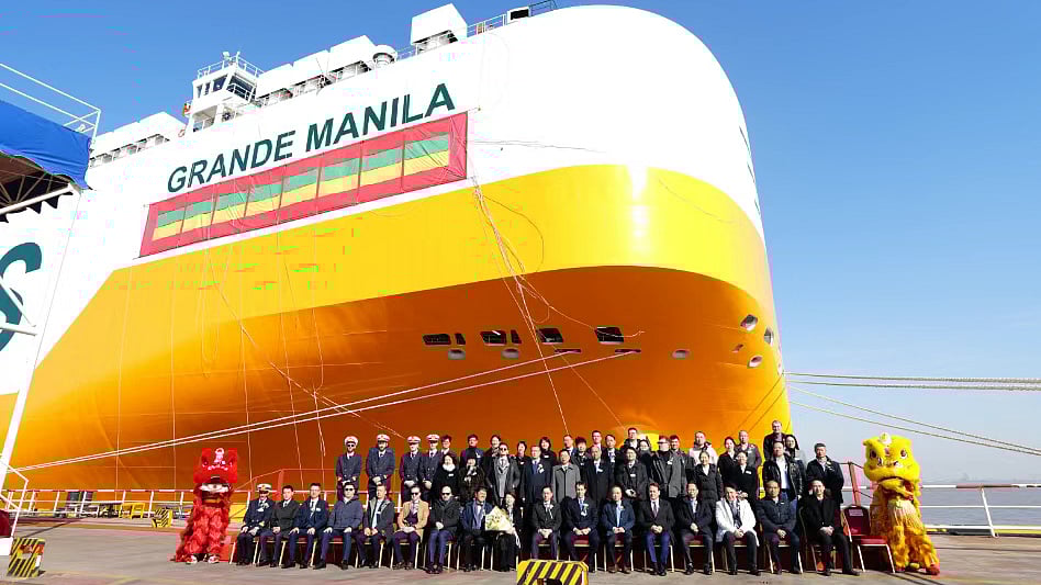 Grimaldi takes delivery of fifth ammonia-ready car carrier in series