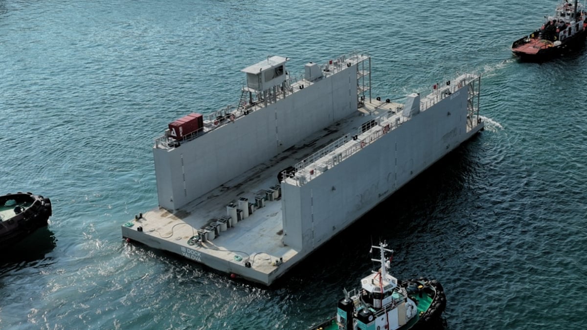 IB Dock – Floating dock for workboat maintenance and repairs