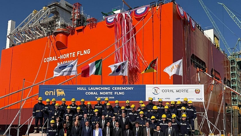 Eni launches hull of new FLNG for Mozambique operations