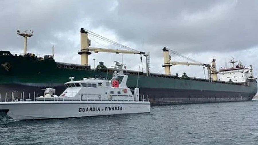 Italian authorities seize cargo ship for attempts to evade sanctions