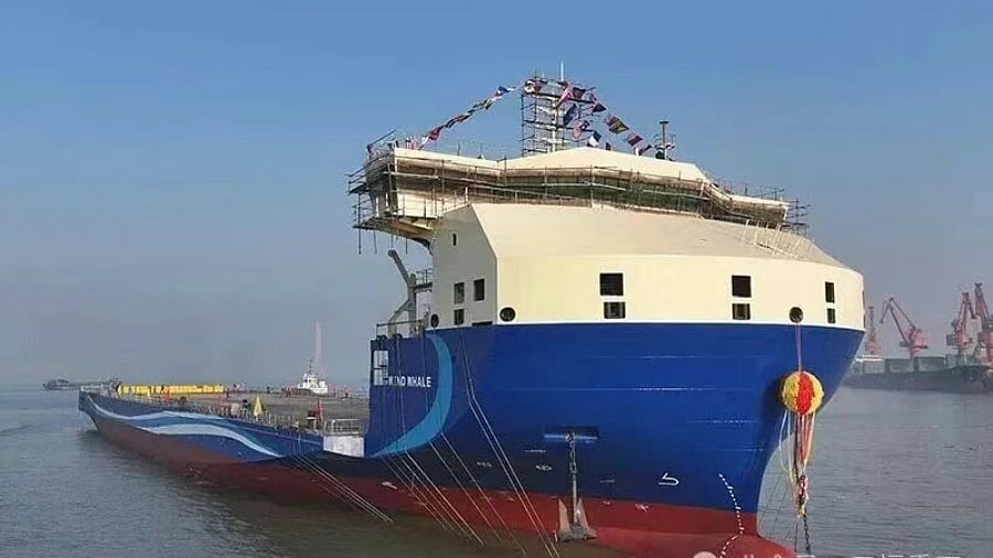 Chinese yard launches 13,000DWT heavy lift ship