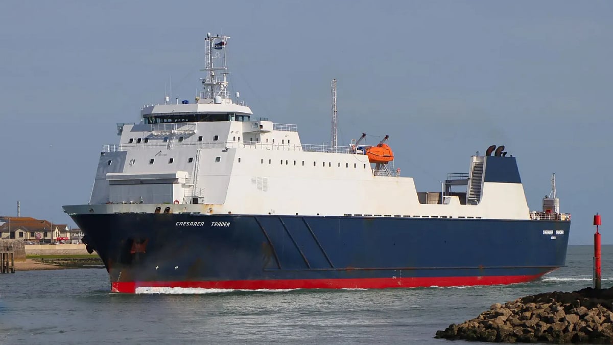 Cargo ship suffers onboard fire off UK's Isle of Wight