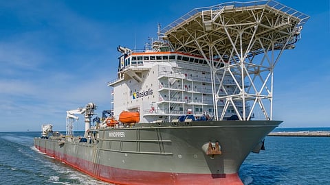 Boskalis' rock installation vessel arrives in Netherlands