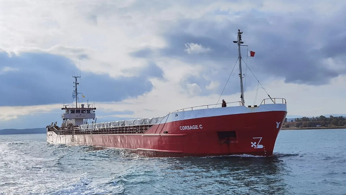 Crew rescued after ship with cargo of baking soda sinks off Greece