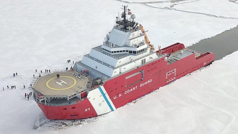 US Coast Guard's newest icebreaker returns following 36-day deployment