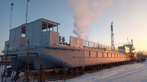 Ice-capable ferry barges designed for Russian waters