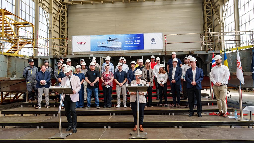 Keel laid for new research vessel for Inkfish