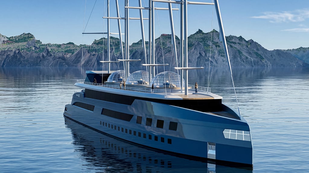 Finnish design firm unveils 100-metre expedition yacht concept