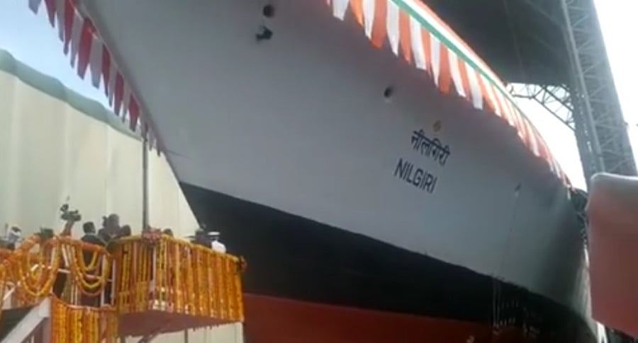 Mazagon Dock launches Indian Navy’s first Project 17A stealth frigate