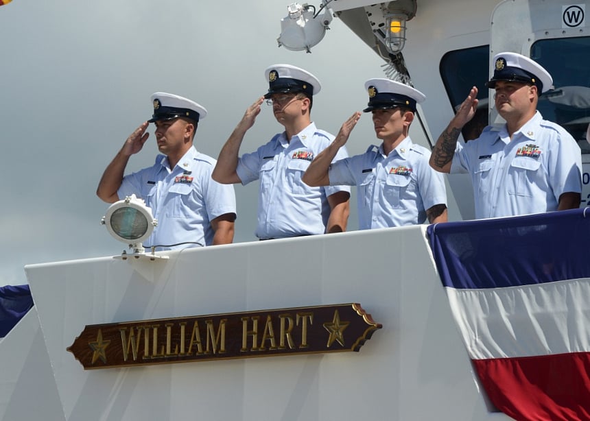 US Coast Guard commissions fast response cutter William Hart