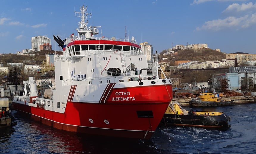 Amur Shipyard starts final sea trials of second Project 22420 PSV