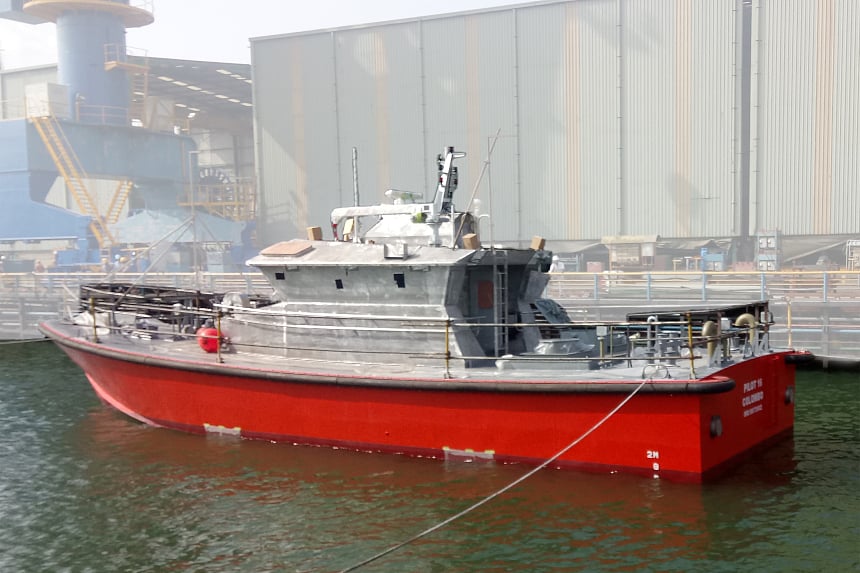 Colombo Dockyard floats out new pilot launch for Sri Lanka Ports Authority