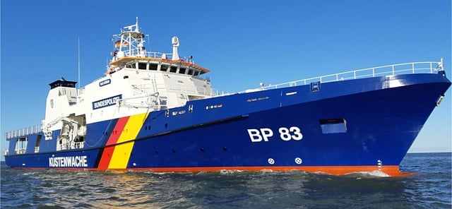 German coast guard’s final Potsdam-class OPV enters service