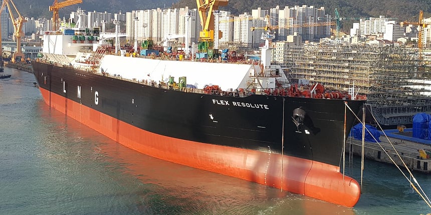 DSME launches new gas carrier for Flex LNG