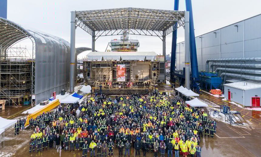 Seaspan Shipyards lays keel of largest Canadian-built naval ship