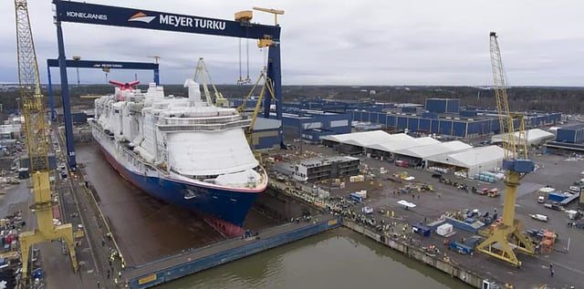 Meyer Turku floats out Carnival Cruise Line’s largest ship