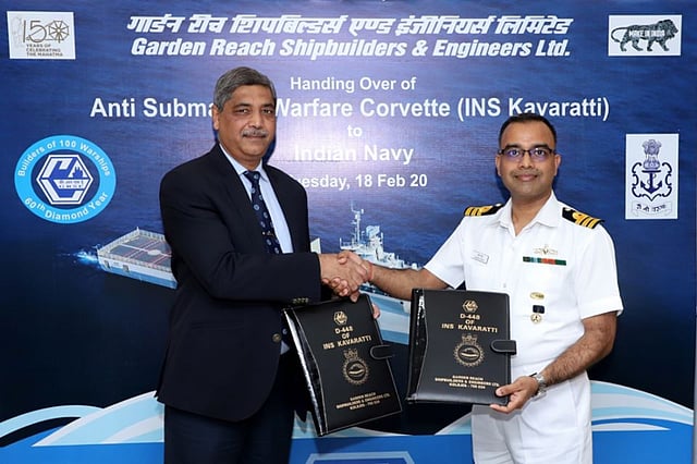 Indian Navy takes delivery of fourth Kamorta-class corvette